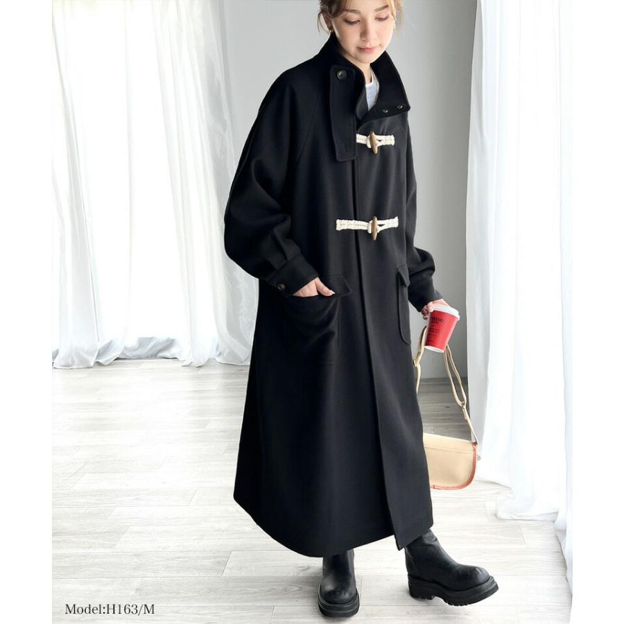 classicalelf 《javaジャバ コラボ》コート ジャケット レディース アウター ボリュームスリーブ トグルボタン ロング丈 ダッフルコート ラグラン 防寒 : Classical ...