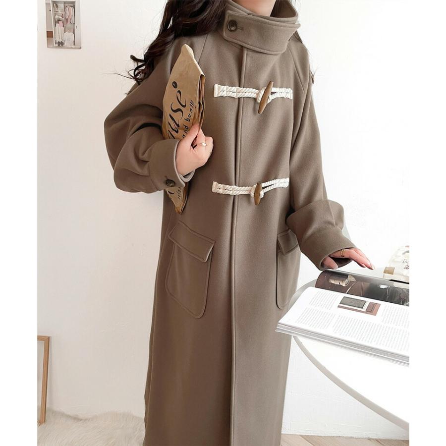 classicalelf 《javaジャバ コラボ》コート ジャケット レディース アウター ボリュームスリーブ トグルボタン ロング丈 ダッフルコート ラグラン 防寒 : Classical ...