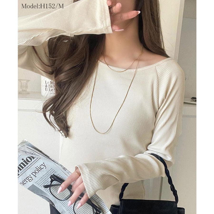 classicalelf 【 クラシカルエルフ classical elf 】 トップス カットソー レディース クルーネック リブトップス シンプル 上品 : Classical Elf ...