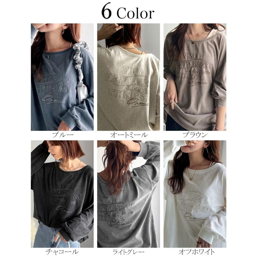 classicalelf 【 クラシカルエルフ classical elf 】トップス Tシャツ レディース 綿100％ 前後2way ヴィンテージ 風 ワイド ネック ロンTee 長袖 ...