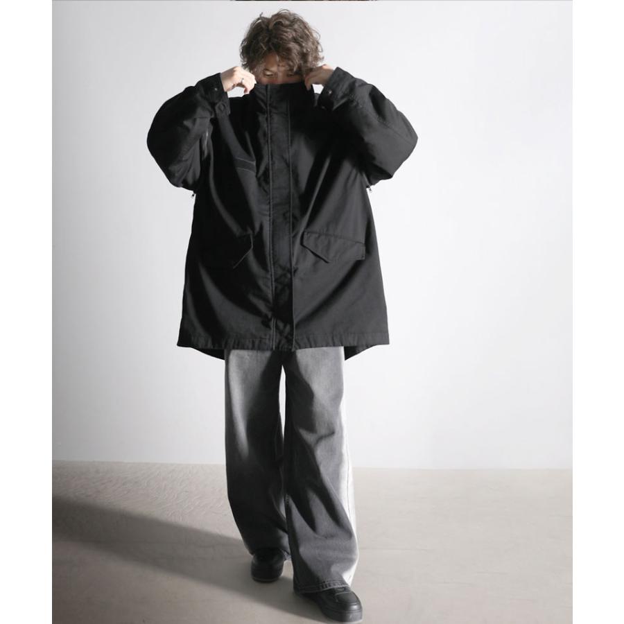 classicalelf 《Javaジャバコラボ》 アウター コート 洗練されたカジュアルスタイル 5WAYマルチプルライナー付m-65ミリタリーコート ビッグシルエット ...