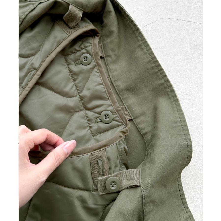 classicalelf 《Javaジャバコラボ》 アウター コート 洗練されたカジュアルスタイル 5WAYマルチプルライナー付m-65ミリタリーコート ビッグシルエット ...