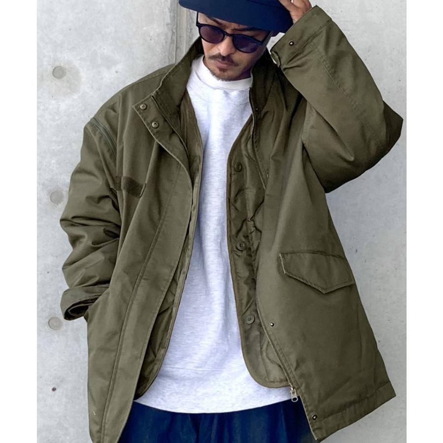 classicalelf 《Javaジャバコラボ》 アウター コート 洗練されたカジュアルスタイル 5WAYマルチプルライナー付m-65ミリタリーコート ビッグシルエット ...