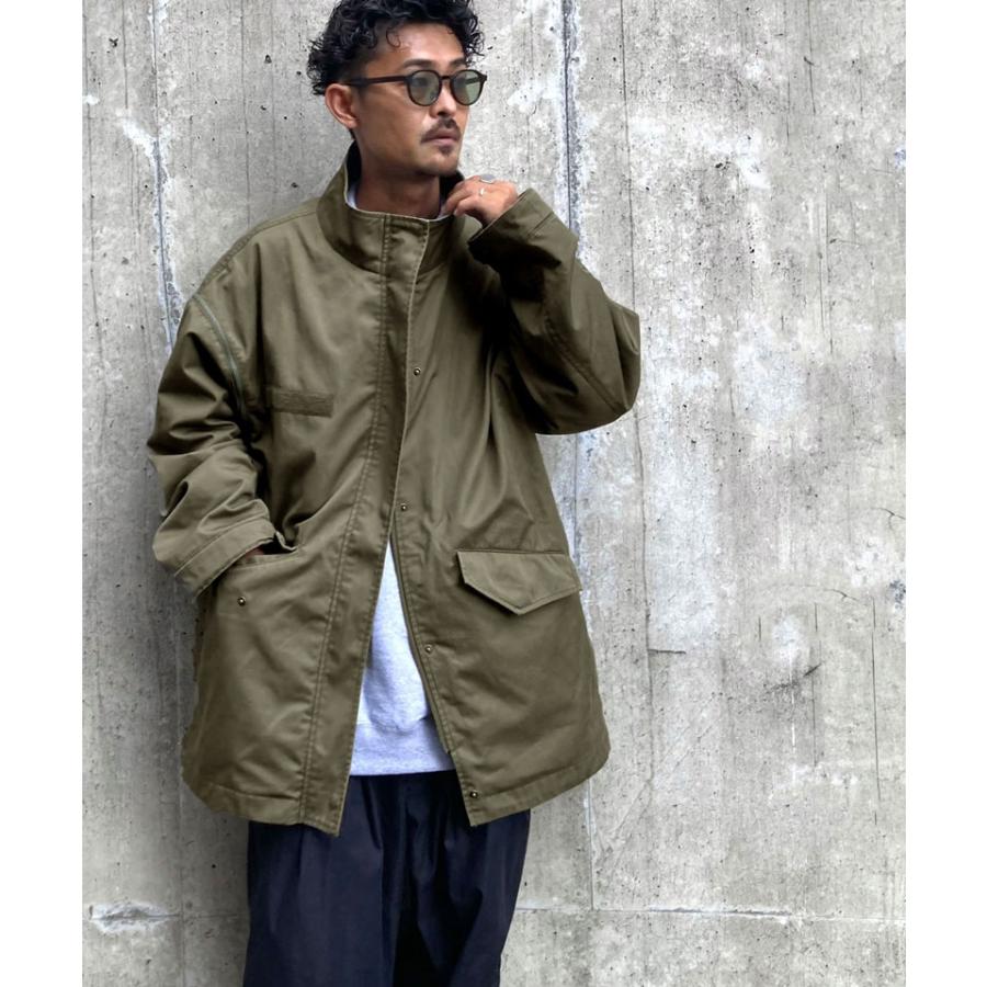 classicalelf 《Javaジャバコラボ》 アウター コート 洗練されたカジュアルスタイル 5WAYマルチプルライナー付m-65ミリタリーコート ビッグシルエット ...