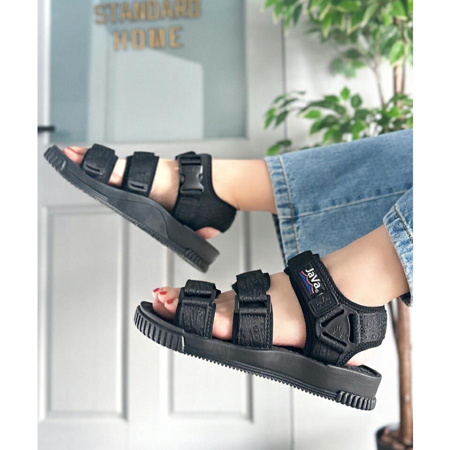 classicalelf 《javaジャバコラボ》 靴 サンダル レディース ベルクロテープ ストラップ スポーツサンダル 軽量 滑りにくい 履きやすい 男女兼用 ユニセックス メンズ ...