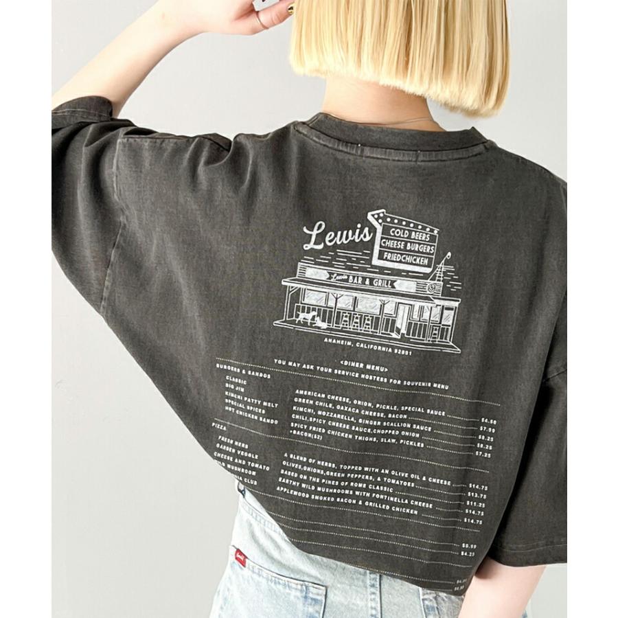classicalelf（クラシカルエルフ） 《javaジャバコラボ》トップス Tシャツ レディース 綿100％ ダイナープリント ヴィンテージ ピグメント ビッグ Tee 男女兼用 ...