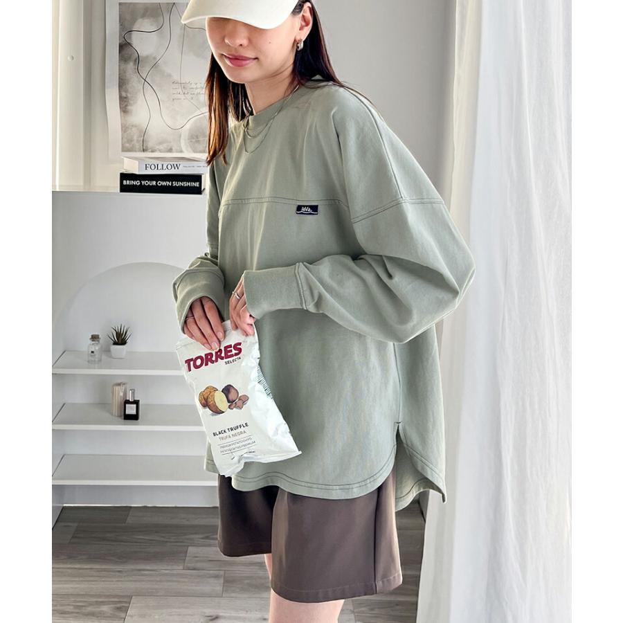 classicalelf 《javaジャバコラボ》 トップス Tシャツ レディース コットン 100% 長袖 フットボール プルオーバー 男女兼用 ユニセックス メンズ : Classical ...