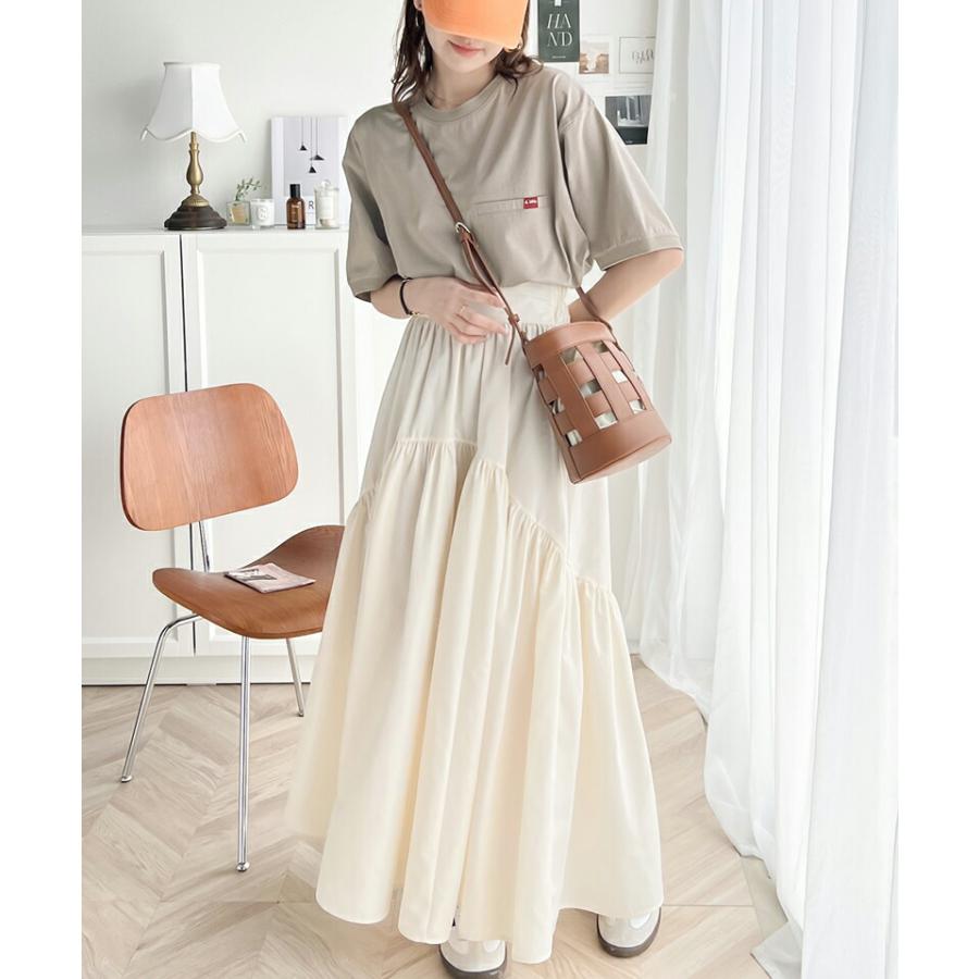 classicalelf 《java ジャバコラボ》 トップス Tシャツ レディース 綿100％ シルケット 素材 PO 男女兼用 ユニセックス メンズ 裾 ドロスト 胸 ポケット ...