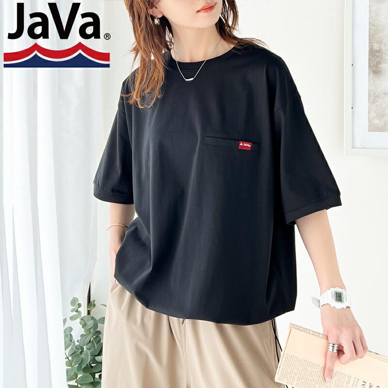 classicalelf 《java ジャバコラボ》 送料無料 トップス Tシャツ レディース 綿100％ シルケット 素材 PO 男女兼用 ユニセックス メンズ 裾 ドロスト 胸 ポケット ...