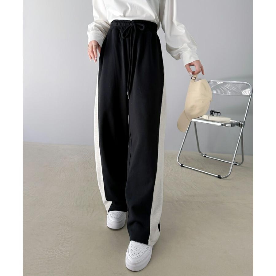 classicalelf 《javaジャバ コラボ》 ボトムス パンツ レディース サイド 切り替え 裏使い スウェット 男女兼用 ...