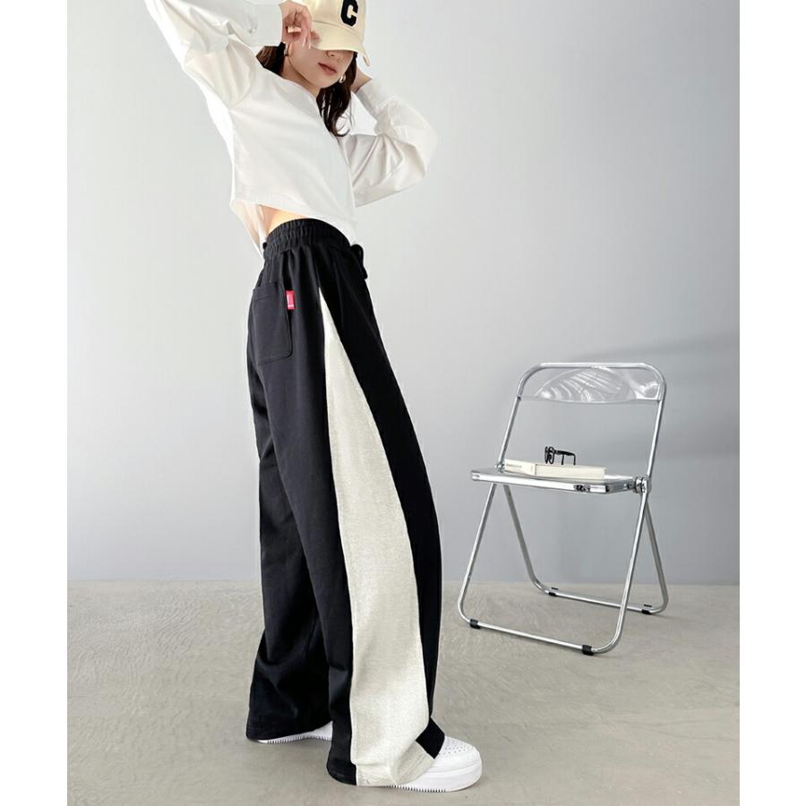 classicalelf 《javaジャバ コラボ》 ボトムス パンツ レディース サイド 切り替え 裏使い スウェット 男女兼用 ...