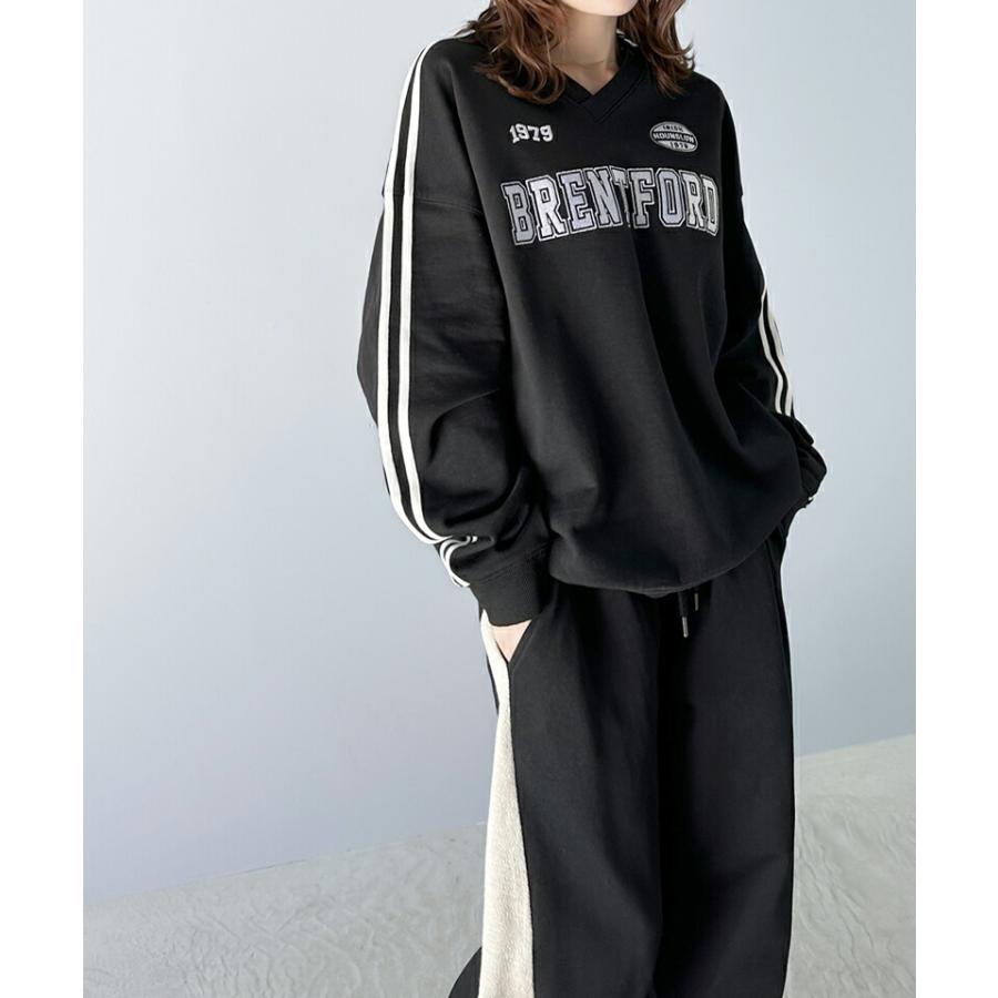 classicalelf 《javaジャバ コラボ》 ボトムス パンツ レディース サイド 切り替え 裏使い スウェット 男女兼用 ...