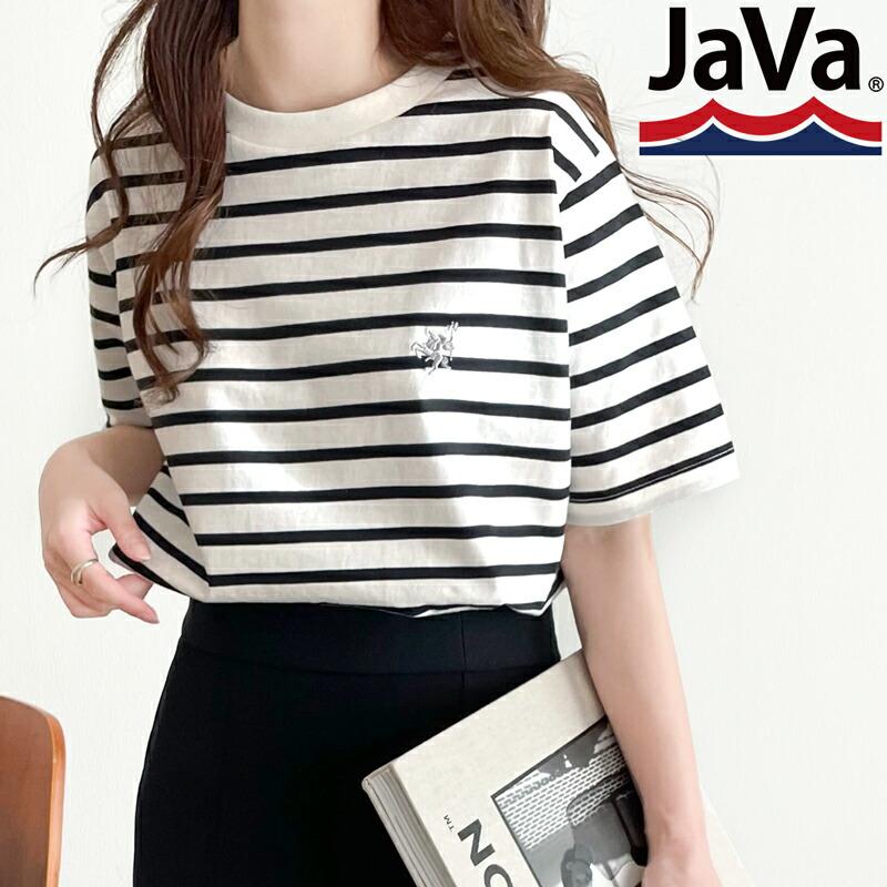 classicalelf（クラシカルエルフ） 【sustaina+】《javaジャバコラボ》 トップス Tシャツ レディース 綿 100% ワンポイント 刺繍 オーガニックコットン ...