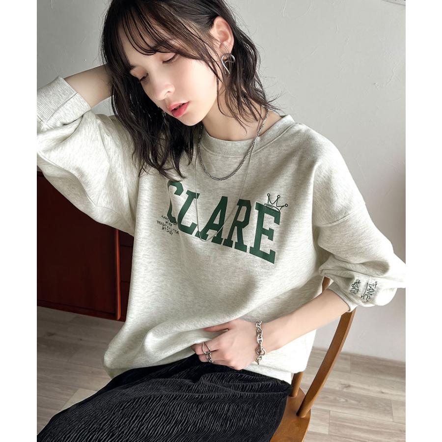 《javaジャバコラボ》 送料無料 トップス スウェット レディース カレッジロゴ 手書き風ロゴ 刺繍 リメイク風スウェット 男女兼用 ユニセックス メンズ : jv1330002 ...