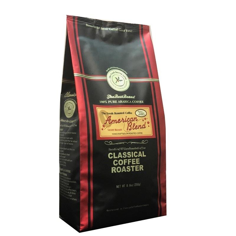 CLASSICAL COFFEE ROASTER コーヒー 珈琲 コーヒー豆 アメリカン ブレンド 250g 8,8oz 豆 or 挽 : CLASSICAL COFFEE ROASTER ...