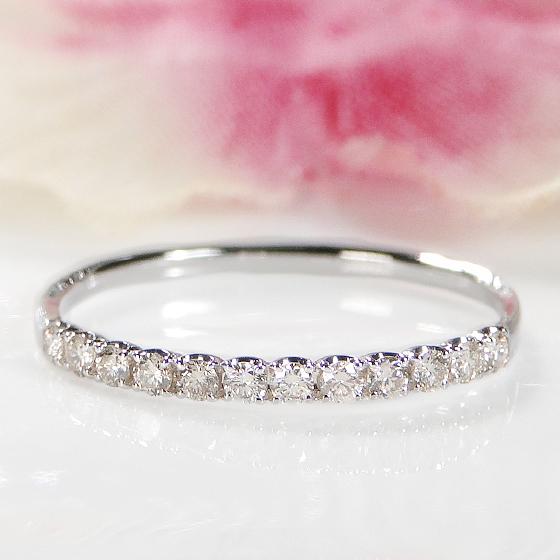 指輪 レディース ダイヤモンド エタニティリング K10/K18 YG/PG/WG 0.2ct 0.2カラット ダイア ダイヤ エタ ハーフエタニティ 安い 特価 CSR0372 ...