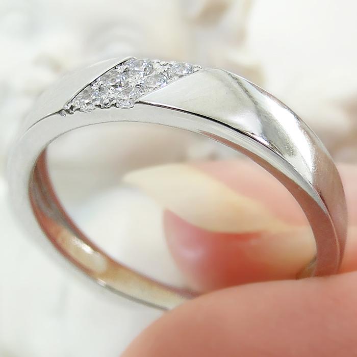 Pt950 K18YG ダイヤモンド リング 0.08ct 送料無料 ダイヤ プラチナ ゴールド 幅広 ダイアモンド K18 18金 指輪 Pt レディース ギフト 結婚 記念日 ...