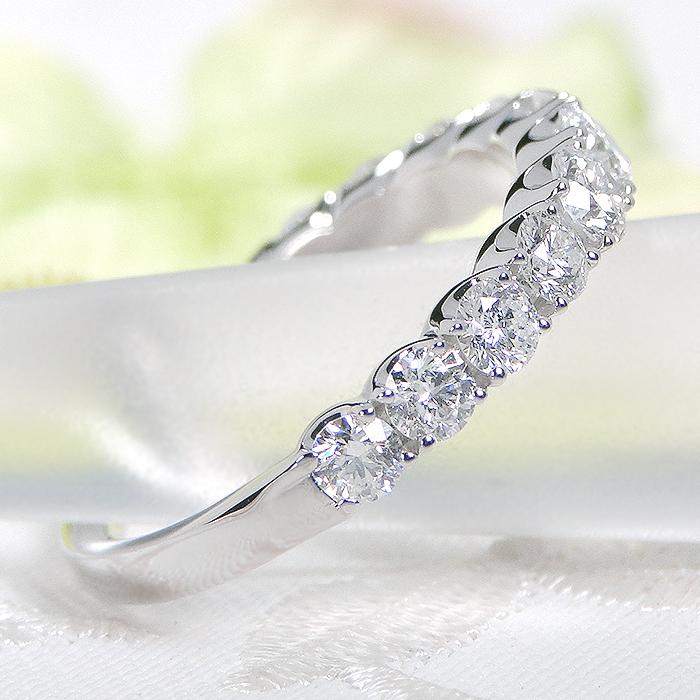 Classic CHESS Pt950 ダイヤモンド H&C 1.1ct グラデーション エタニティ リング H＆C ベルギーメイク ダイヤ エタ 指輪 1.1カラット 1カラット クラシック ...