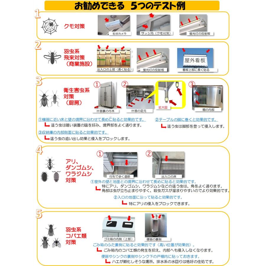 東栄部品 貼るだけピット 3cm×10m 1巻 防虫テープ 虫よけ 白 黒 2種類あり :1001387:掃除用品クリーンクリンヤフー店 - 通販 - Yahoo!ショッピング