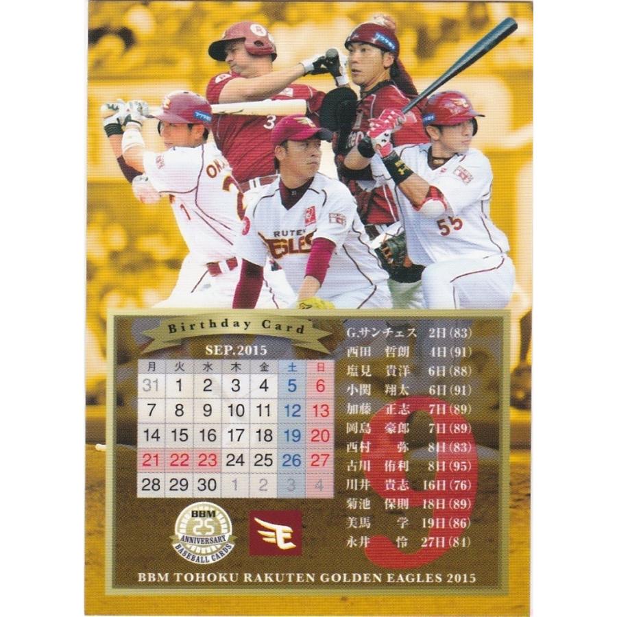 BBM 2015 東北楽天ゴールデンイーグルス 9、1月 E81 バースデーカード : トレカショップ CLEAR FILE - 通販 - Yahoo!ショッピング