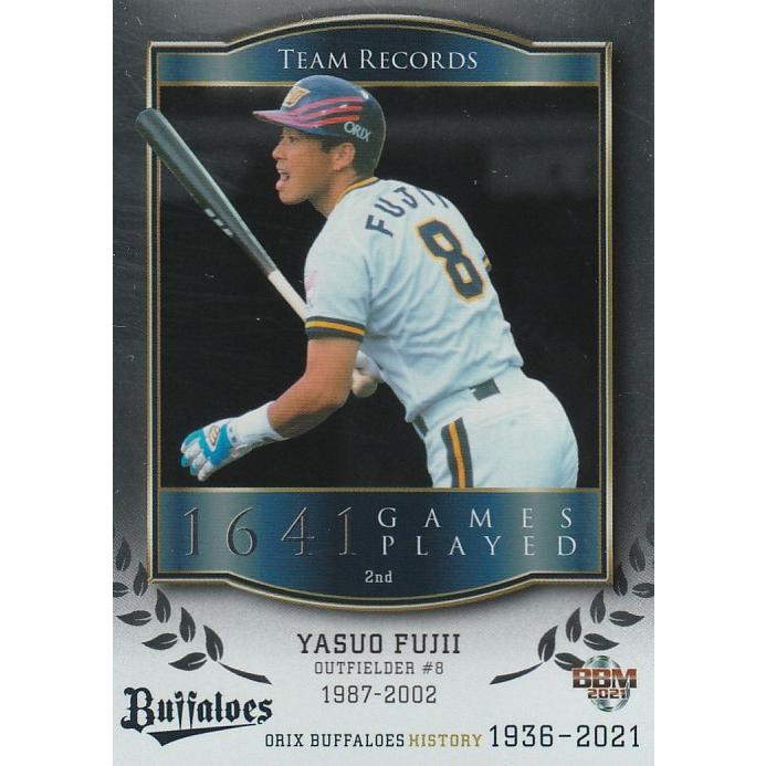 BBM 2021 オリックス・バファローズヒストリー 藤井康雄 TR1 球団記録 : トレカショップ CLEAR FILE - 通販 - Yahoo!ショッピング