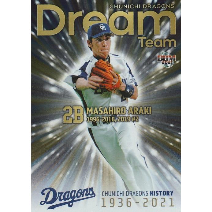 BBM 2021 中日ドラゴンズヒストリー 荒木雅博 DT07 DREAM TEAM : トレカショップ CLEAR FILE - 通販 - Yahoo!ショッピング
