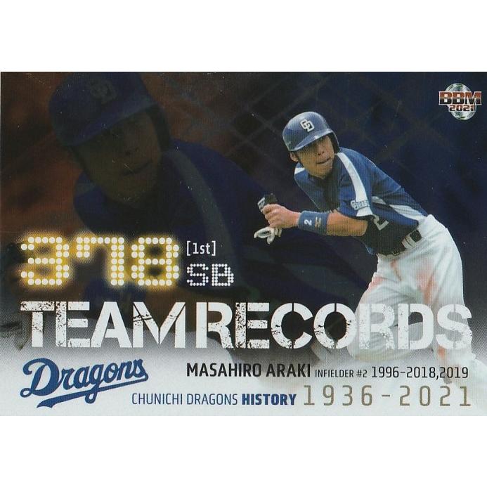 BBM 2021 中日ドラゴンズヒストリー 荒木雅博 TR5 球団記録 : トレカショップ CLEAR FILE - 通販 - Yahoo!ショッピング
