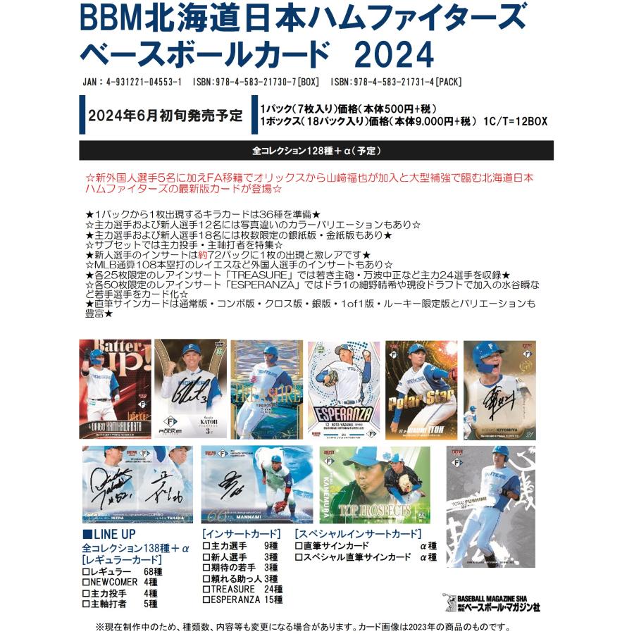 BBM北海道日本ハムファイターズ ベースボールカード2024 1ボックス : bbm2024fighters1box : トレカショップ CLEAR FILE - 通販 - Yahoo!ショッピング