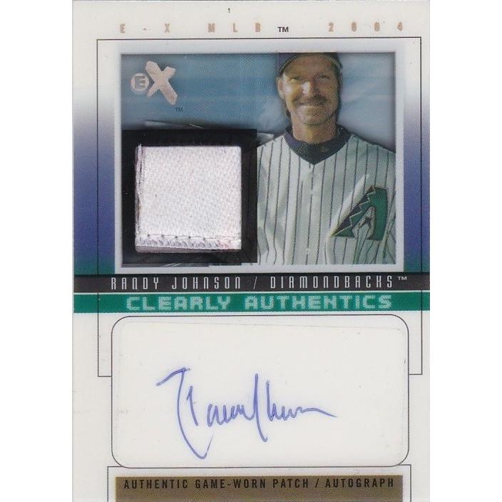 FLEER 2004 ランディ・ジョンソン Randy Johnson /51 Autographs 直筆サインカード ジャージ : トレカ ...