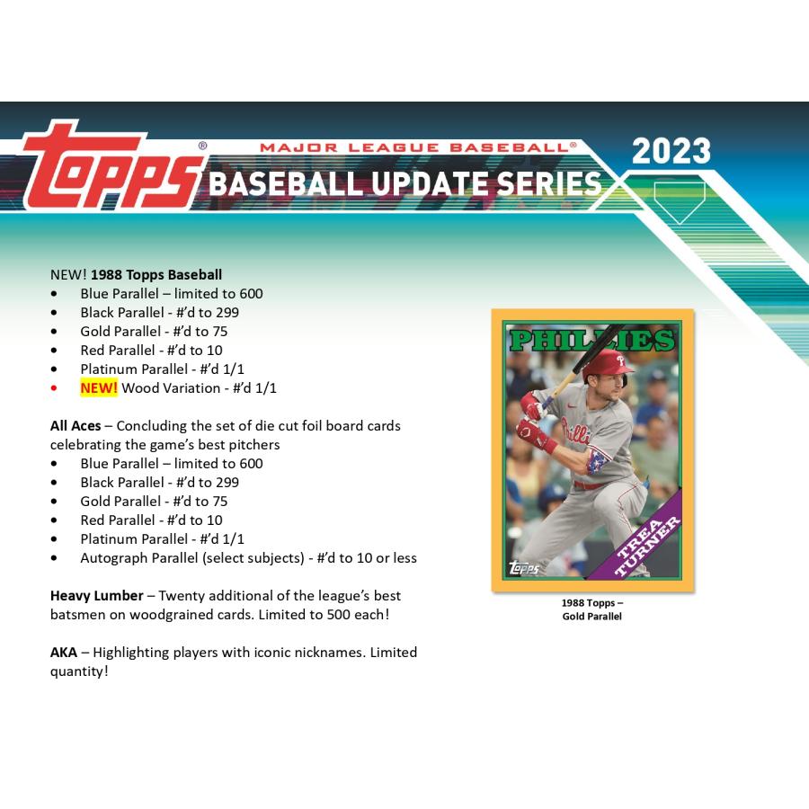 MLB 2023 TOPPS UPDATE SERIES JUMBO 1BOX :TOPPS2023UpdateJumbo:トレカショップ ...