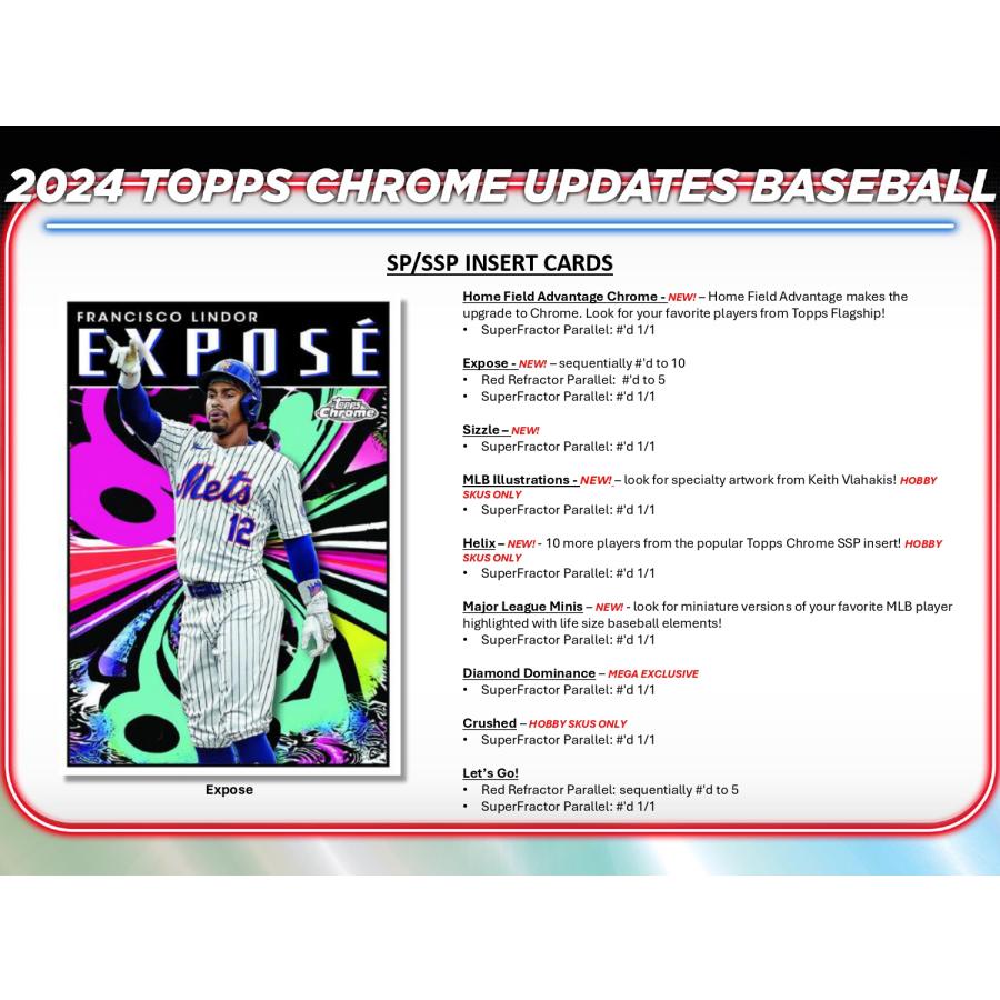 MLB 2024 TOPPS CHROME UPDATES JUMBO 1BOX : トレカショップ CLEAR FILE - 通販 ...