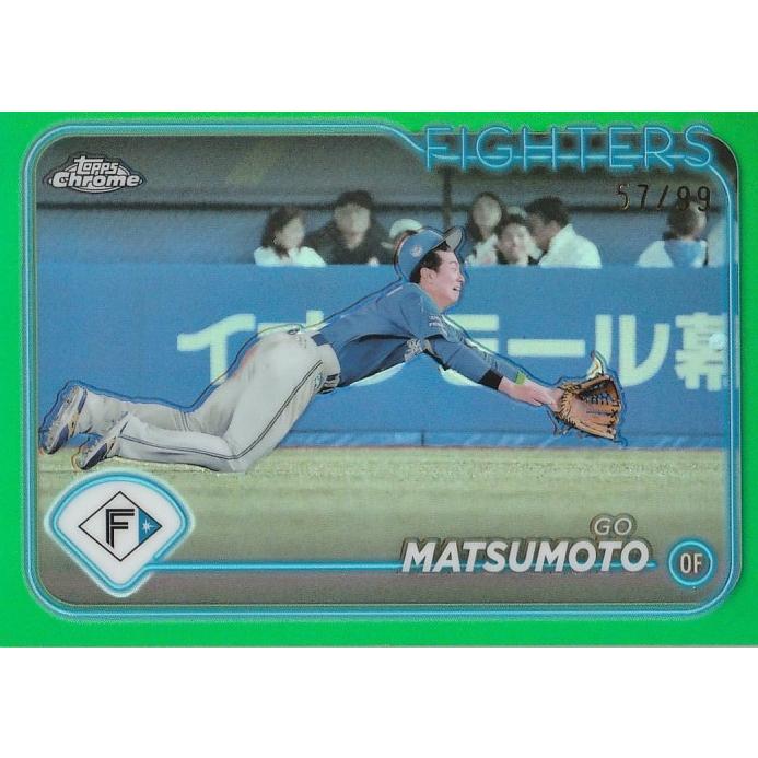 TOPPS 2024 NPB CHROME 松本剛 /99 9 Green Refractor : トレカショップ CLEAR FILE - 通販 - Yahoo!ショッピング