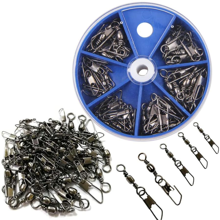 SHADDOCK 釣り サルカン スイベル スナップ スナップ付きサルカン 釣り金具 釣り仕掛け よりもどし タル型スナップ付スイベル 50 ...