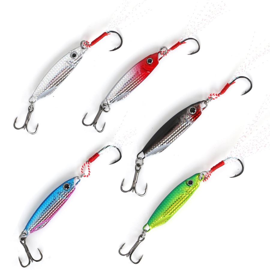 Spotlip メタルジグセット 5pcs 10g/15g/20g/25g/30g ショートスタイルボート海釣りルアーセット (15g) : Clear sky - 通販 - Yahoo!ショッピング