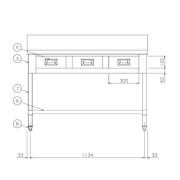 マルゼン（厨房機器） BWD-126 マルゼン 調理台引出付 バックガードあり : 厨房機器販売クリーブランド - 通販 - Yahoo!ショッピング