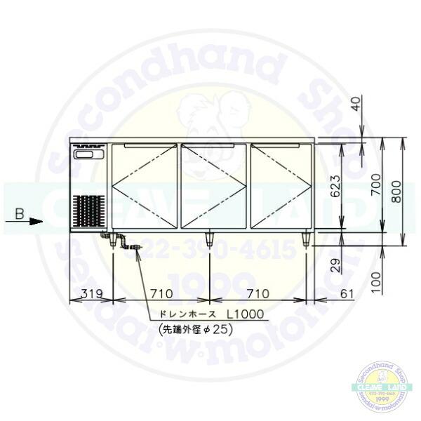 ホシザキ FT-180SDG-1-BK テーブル形冷凍庫 ブラックステンレス仕様 コールドテーブル デザイン冷蔵庫 : 厨房機器販売クリーブランド - 通販 - Yahoo!ショッピング
