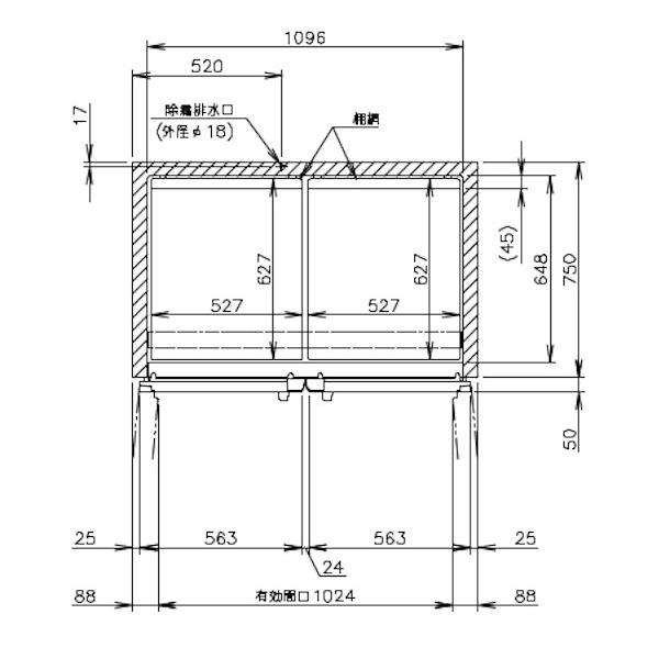 HF-120A3-ML (新型番：HF-120A3-1-ML) ホシザキ 業務用冷凍庫 インバーター ワイドスルー 別料金にて 設置 入替 廃棄 クリーブランド :HF-120A3-ML:厨房 ...