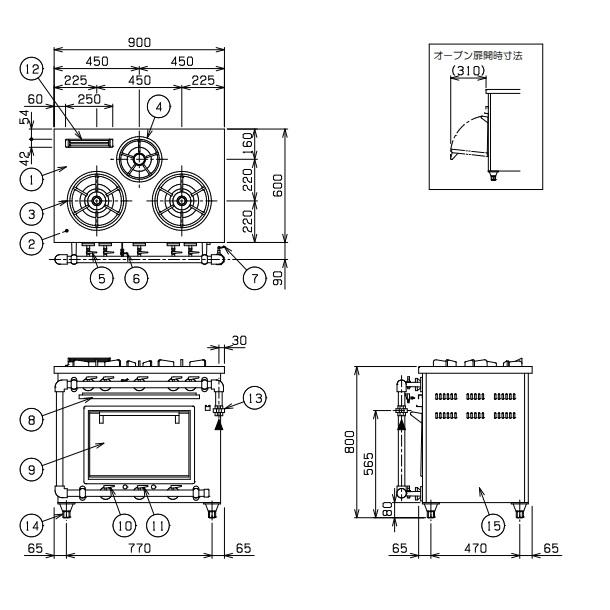 MGRD-096D マルゼン デラックスタイプ ガスレンジ クリーブランド : mgrd-096d : 厨房機器販売クリーブランド - 通販 - Yahoo!ショッピング