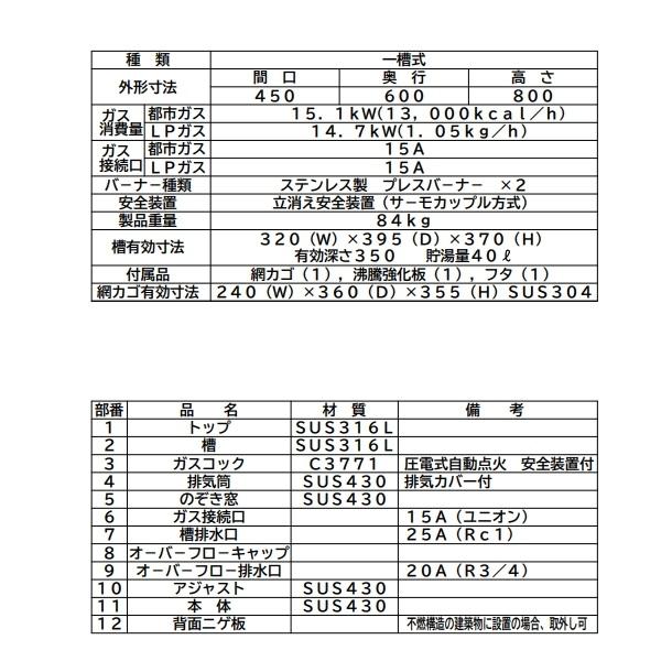 マルゼン（厨房機器） MGU-046G マルゼン うどん釜 クリーブランド : 厨房機器販売クリーブランド - 通販 - Yahoo!ショッピング