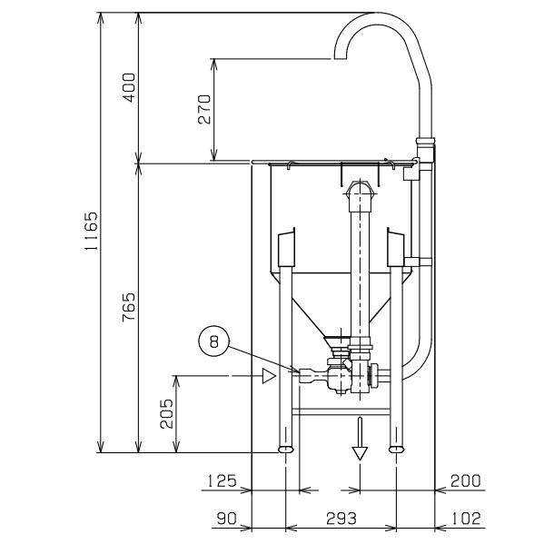 MRW-D14 マルゼン ドラフト式水圧洗米機 14kg/回 :MRW-D14:厨房機器販売クリーブランド - 通販 - Yahoo!ショッピング