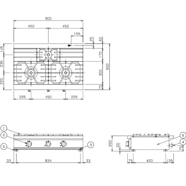 マルゼン（厨房機器） RGC-096D マルゼン NEWパワークック ガス卓上コンロ クリーブランド : 厨房機器販売クリーブランド - 通販 - Yahoo!ショッピング