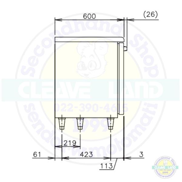RT-90SNG-R (新型番：RT-90SNG-1-R) ホシザキ テーブル形冷蔵庫 コールドテーブル 内装ステンレス 冷蔵 右ユニット 別料金にて 設置 廃棄 クリーブランド : rt ...
