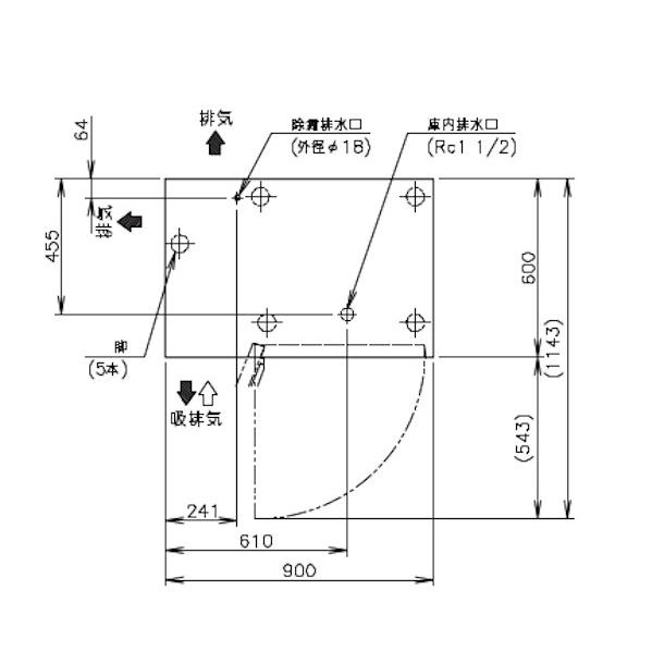 ホシザキ テーブル形冷蔵庫 RT-90SNG-1｜内容積 157L｜単相100V｜外形寸法 幅900×奥行600×高さ800mm｜業務用冷蔵庫 コールドテーブル 厨房 店舗用 : 厨房機器販売 ...