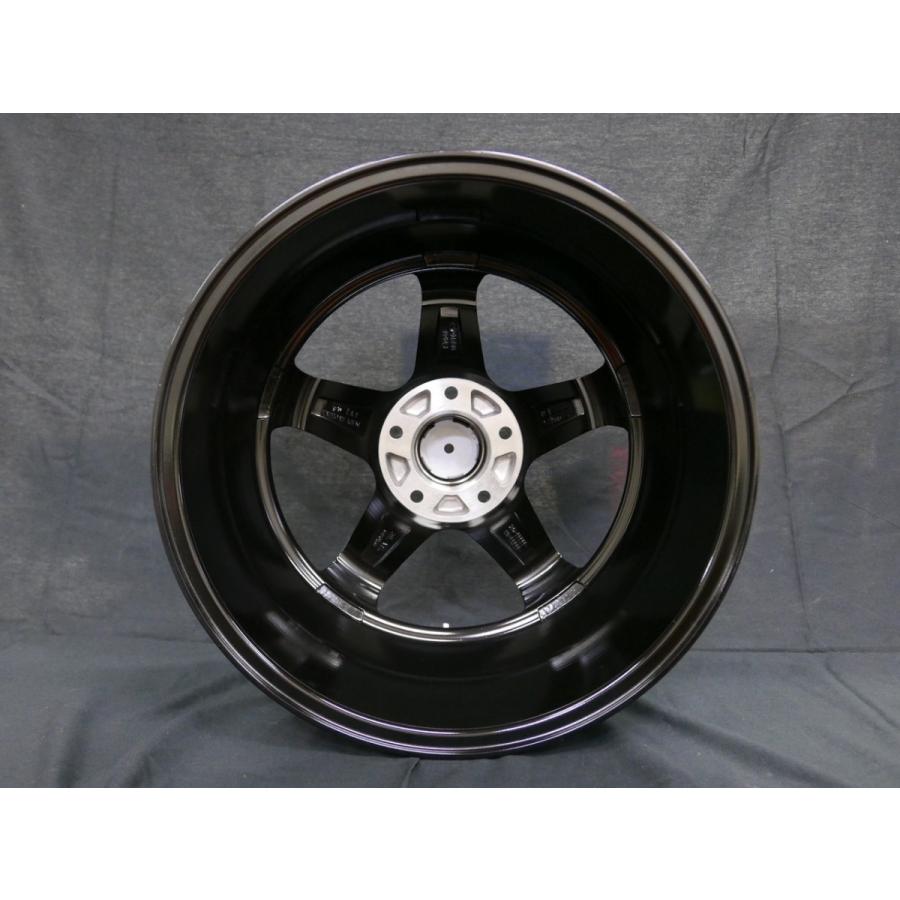 CLEAVE RACING FL53 18x10.5J +15 5H-114.3 ブラック/マシンド 2本セット :012 ...