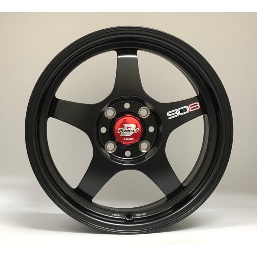 LENSO Project D 90B Version 2 15x7.0J +33 4H-100 マットブラック 4本セット 超軽量 EF ...