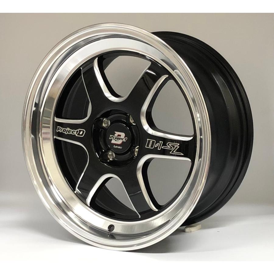 LENSO PROJECT-D D-1SL 17x8J +38 4H-100 ブラック/マシンド&ミルド 4本セット ND ロードスター MINI レンソ : CLEAVE ONLINE ...