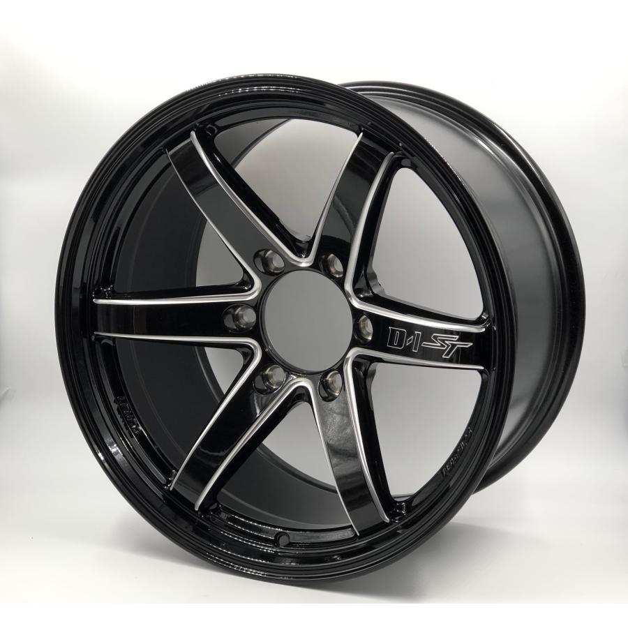 LENSO Project-D D-1ST 18x9.5J +25 6H-139.7 グロスブラック/ミルド 4本セット サーフ プラド FJ ハイラックス ハイエース レンソ ...