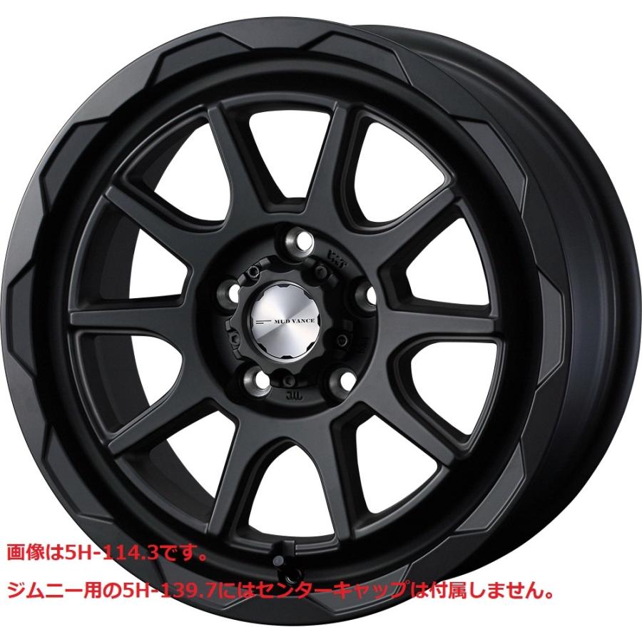 WEDS ジムニー ADVENTURE MUDVANCE 06 16x5.5 +22 5-139.7 フルマットブラック トーヨー オープンカントリー R/T 185/85R16 JB64 ...