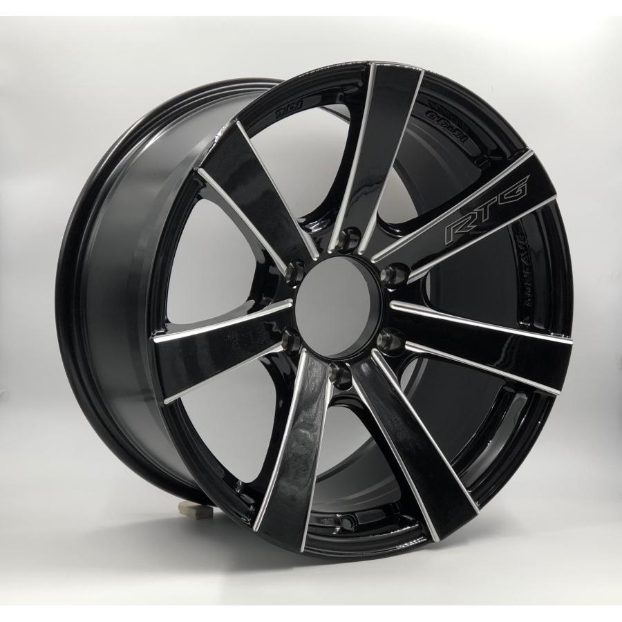 LENSO RT-G 18x9J +20 6H-139.7 グロスブラック/ミルド 4本セット サーフ プラド FJ ハイラックス ハイエース ...