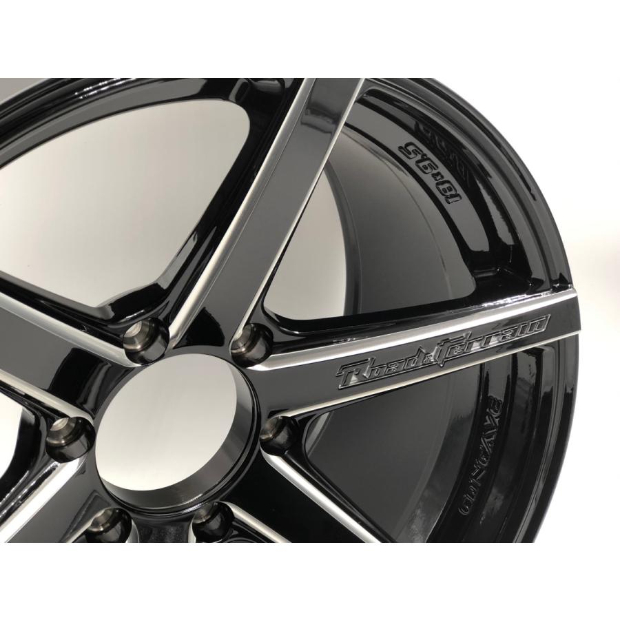 LENSO RT-H 18x9.5J +20 6H-139.7 グロスブラック/ミルド 4本セット サーフ プラド FJ D-MAX タコマ ハイラックス ハイエース : CLEAVE ...